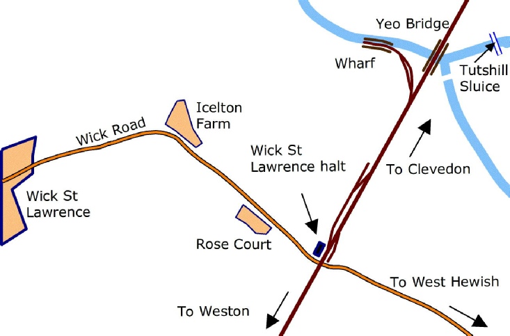 Wick St Lawrence detail map